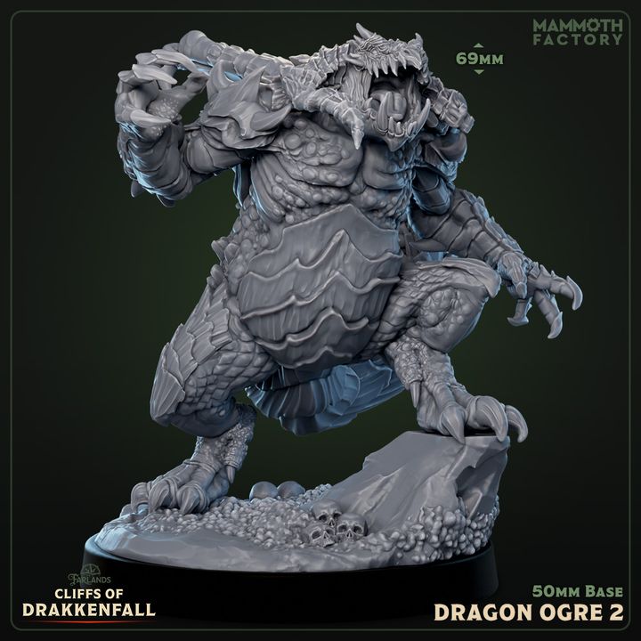 3D Printable Dragon Ogres (3 Models) by Mammoth Factory