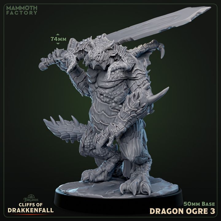 3D Printable Dragon Ogres (3 Models) by Mammoth Factory