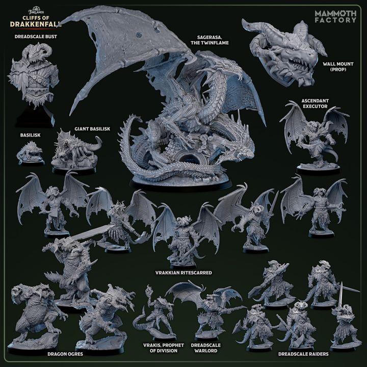 3D Printable Dragon Ogre by Mammoth Factory