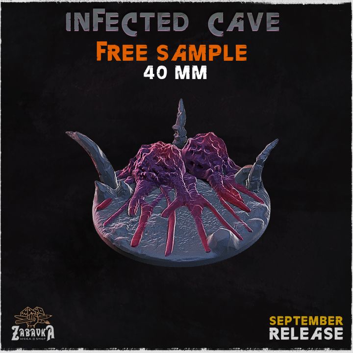 3D Printable Infected Cave - Bases & Toppers (Free Sample) by Zabavka ...
