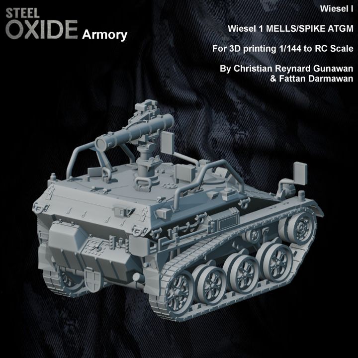 3D Printable Germany Bundeswehr Wiesel 1 MELLS/SPIKE ATGM by STEELOXIDE3D