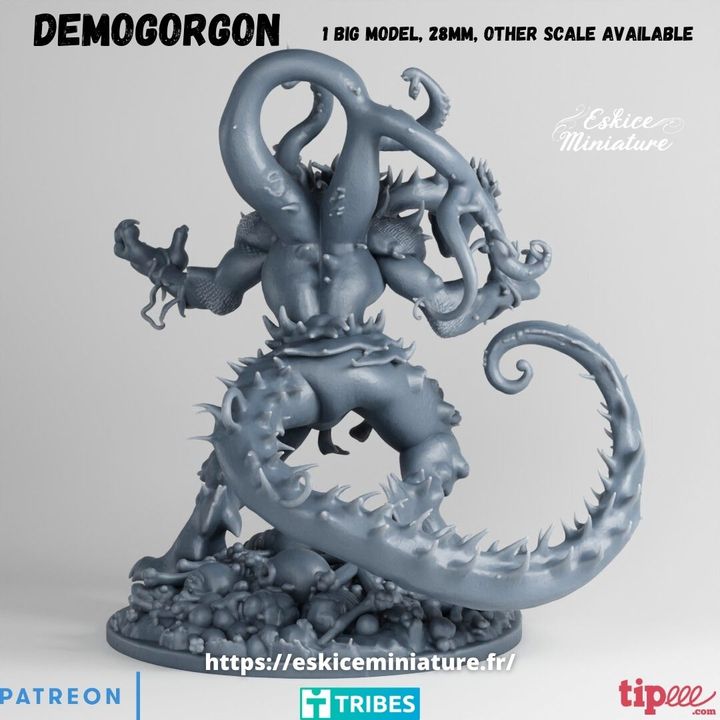 3D Printable Demogorgon - 32mm by Eskice Miniature - Aron