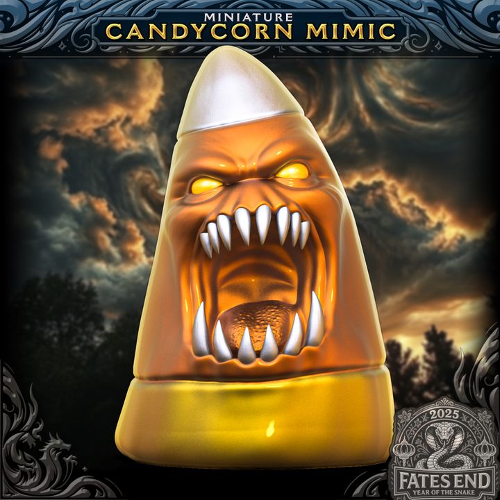 3D Printable Candy Corn Mimic Miniature by FatesEnd