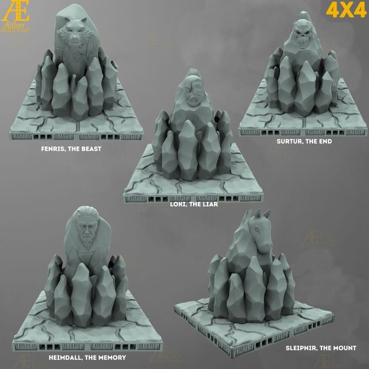 3D Printable AEICCV01C - Ice Cavern Rares by Aether Studios