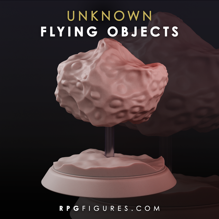 3D Printable Unknown Flying Objects | Alien Asteroid by RPG Figures