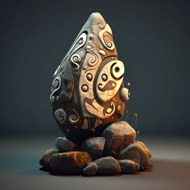 3D Printable Runic Standing Stone – Enchanted Fantasy Obelisk STL by ...