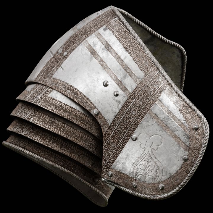 3D Printable PAULDRON LORDS OF THE FALLEN DAMASCENED – DARK CRUSADER ...