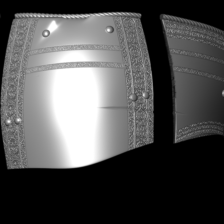 3D Printable PAULDRON LORDS OF THE FALLEN DAMASCENED – DARK CRUSADER ...