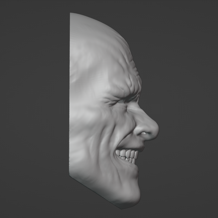 3D Printable Smiling Monster Mask 3d Stl File | Smiling Monster Mask ...