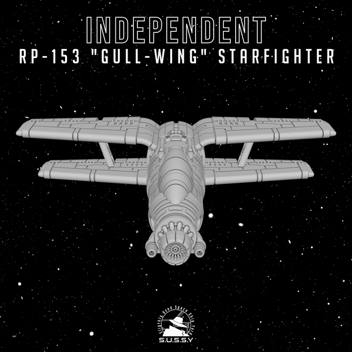 3D Printable RP-153 "Gull Wing" (X-Wing Scale) by Slightly Used ...
