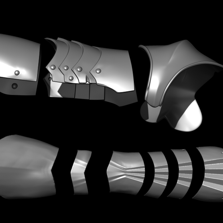 3D Printable ARM ARMOR DARK CRUSADER – LORDS OF THE FALLEN DAMASCENED ...