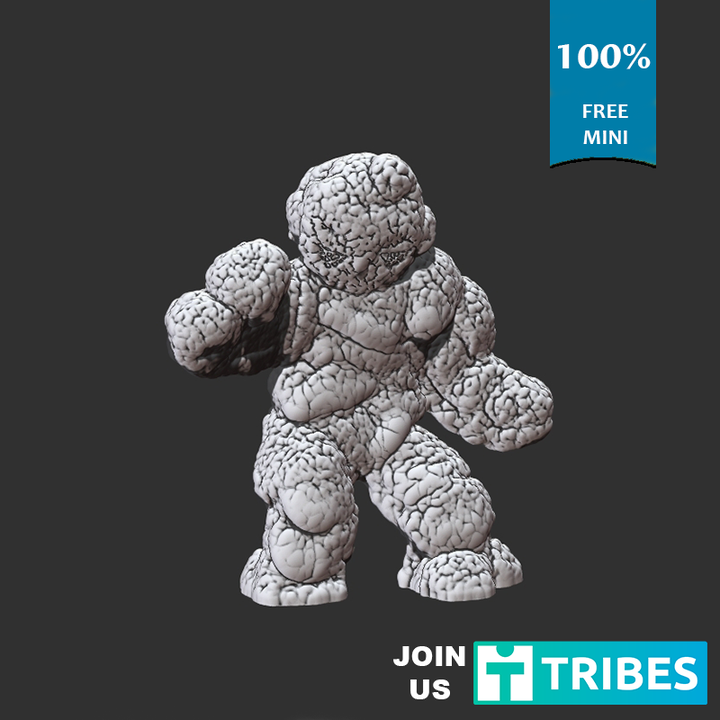 3D Printable Earth Golem by Sculpting George