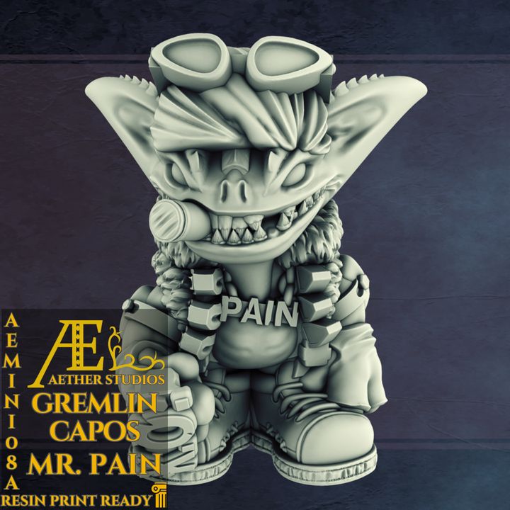 3D Printable AEMINI08A - Mr. Pain by Aether Studios