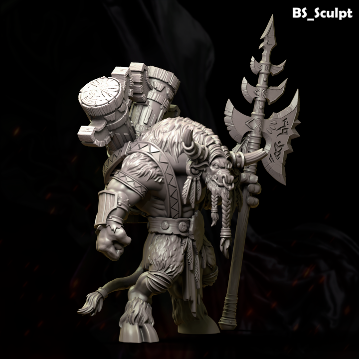 3D Printable The Ironhorn Minotaur 40 mm by BS-Sculpt Bulat