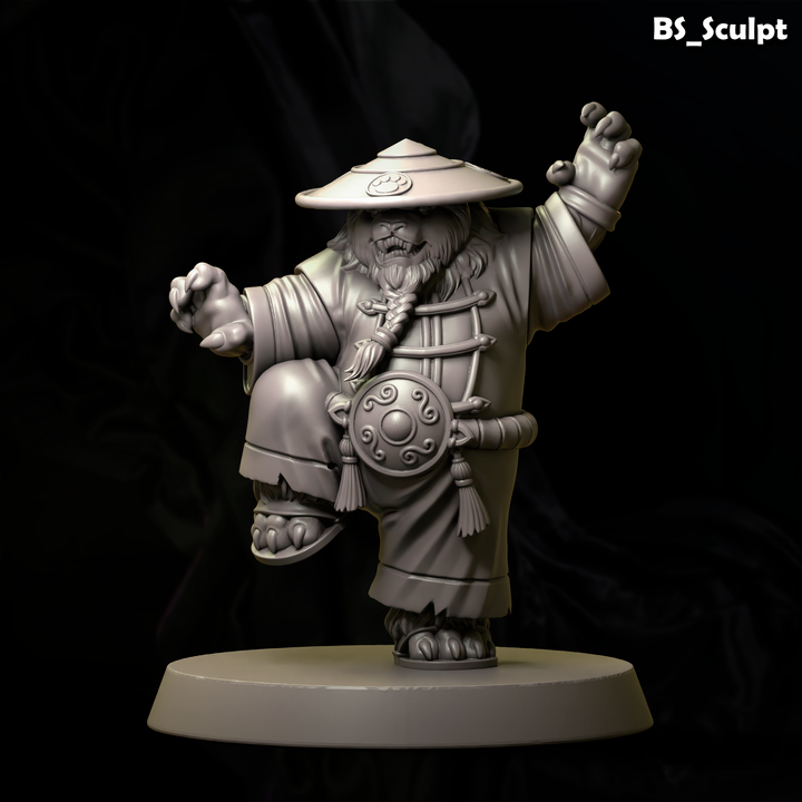3D Printable Panda Warrior 2 by BS-Sculpt Bulat
