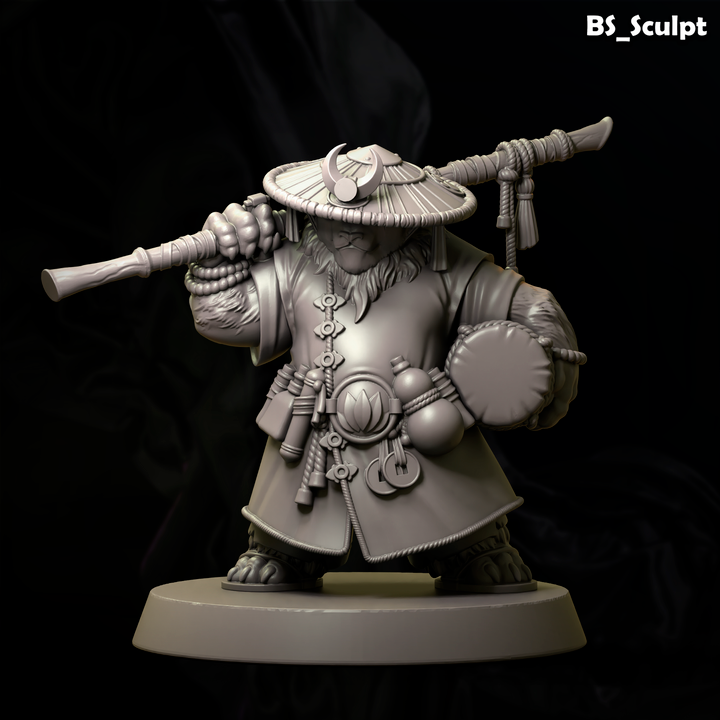 3D Printable Panda Warrior 5 by BS-Sculpt Bulat
