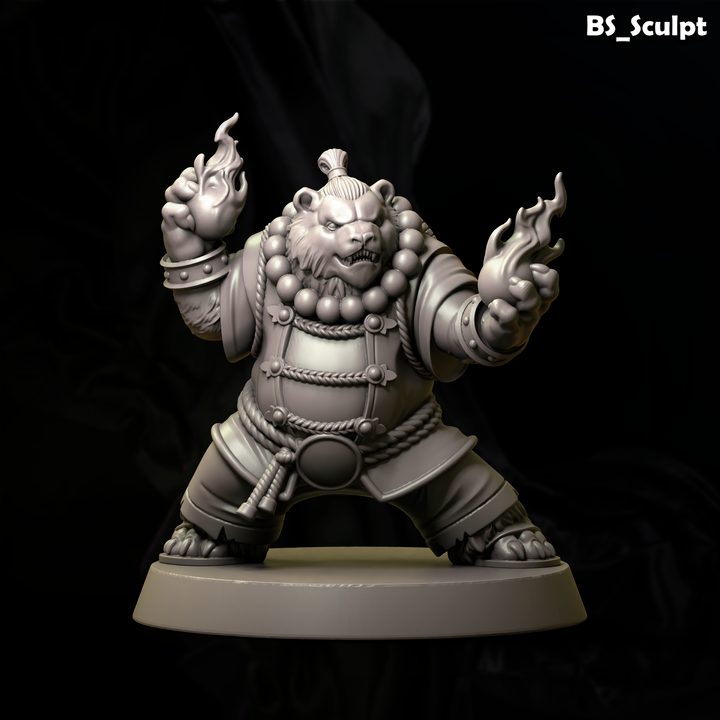 3D Printable Panda Warrior 6 by BS-Sculpt Bulat