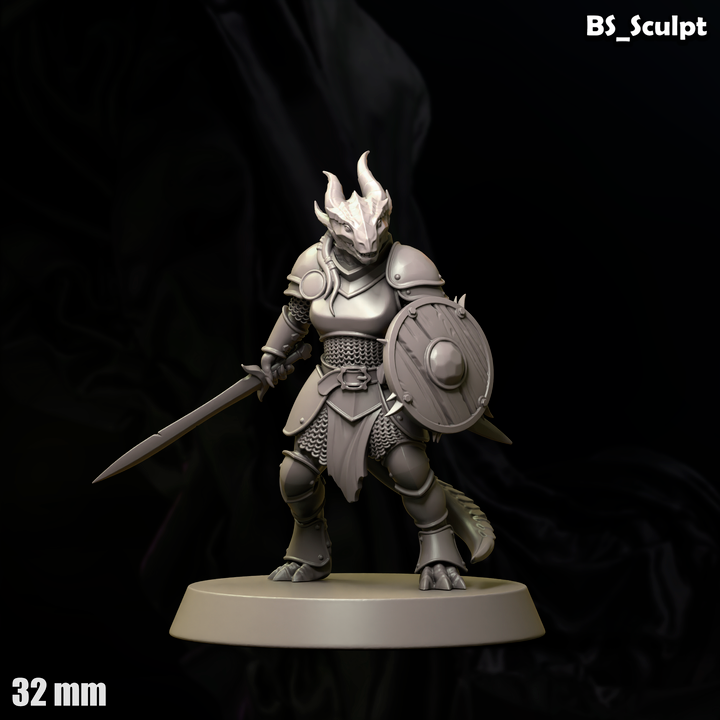 3D Printable Dragonman Fighter by BS-Sculpt Bulat