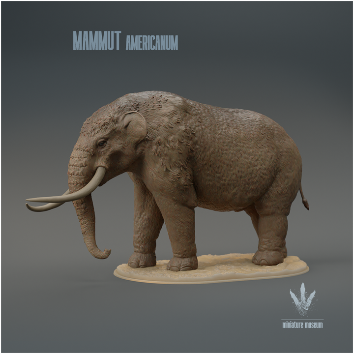 3D Printable Mammut americanum : The American Mastodon by Miniature Museum