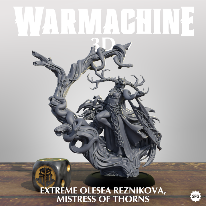 3D Printable Old Umbrey Extreme Olesea Reznikova, Mistress of Thorns by ...