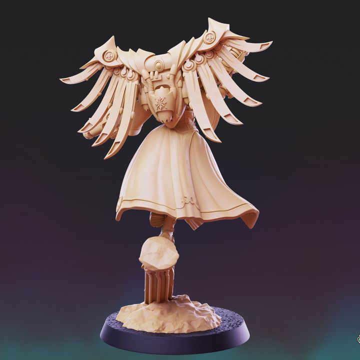 3D Printable Divine Order - Valkyrie Pose 6 by PSMiniatures