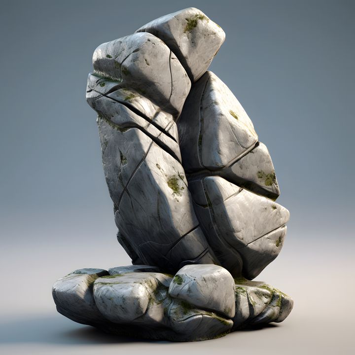 3D Printable Detailed 3D Printed Rock Formation STL by WarForge