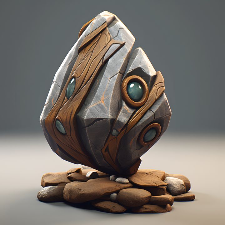 3D Printable 3D Printable Fantasy Stone Relic STL by WarForge