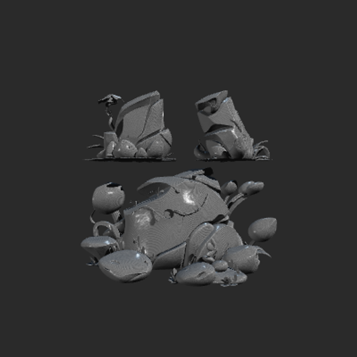 3D Printable 3D Printable Fantasy Rock Formations STL by WarForge