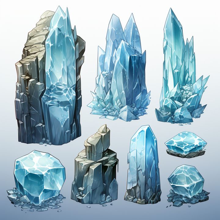 3D Printable 3D Printable Fantasy Crystal Rocks STL by WarForge
