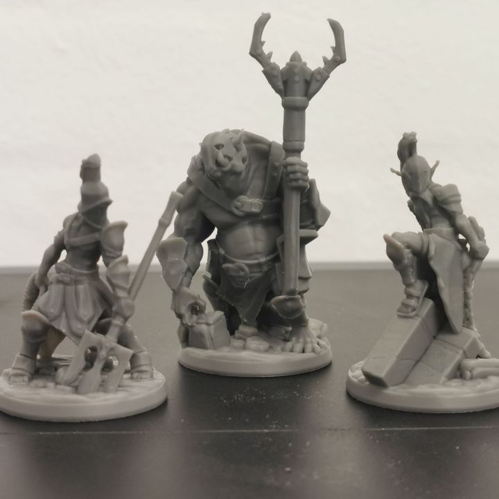 3D Printable Arbiter Miniatures September 2025 Pit Fighters Supportless ...