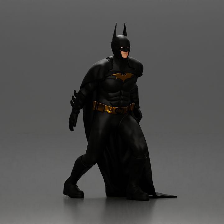 3D Printable Batman dragging Joker by leg after defeating him in battle ...