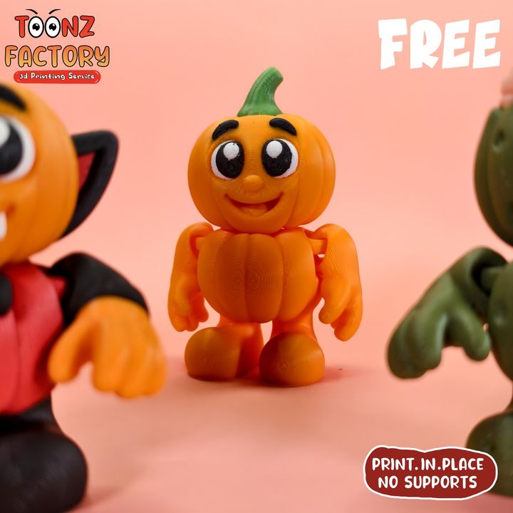 3D Printable Flexi Toonz Pumpkins by Toonz Factory