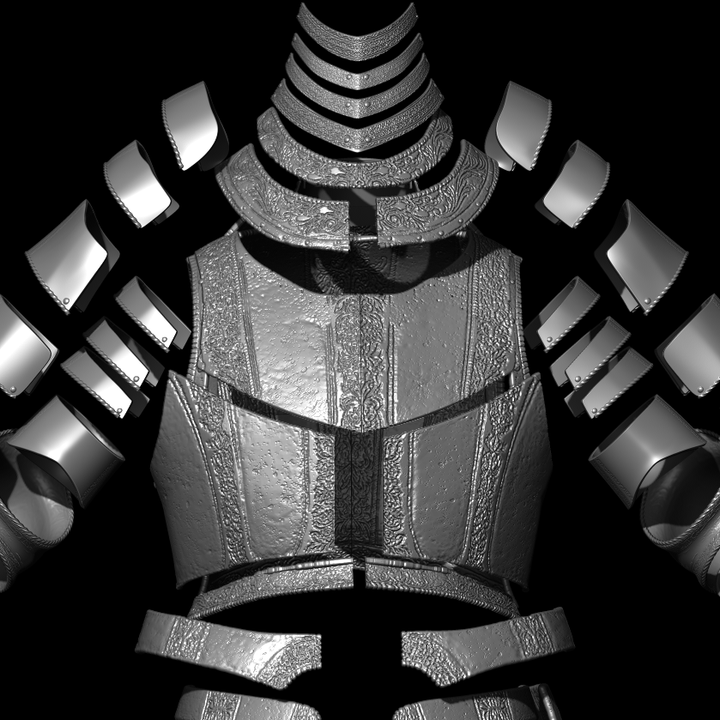 3D Printable PREMIUM OATHSEEKER & NEEDLE KNIGHT LEDA FULL PLATE ARMOR ...
