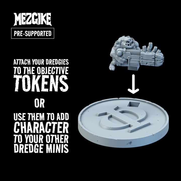 3D Printable Dredge objective tokens (pre-supported) by MEZGIKE