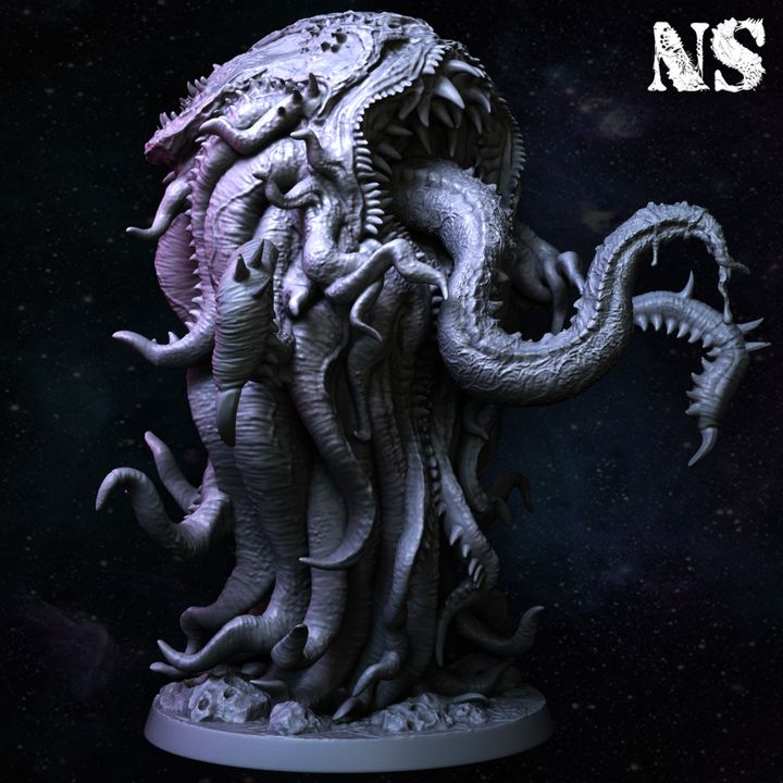 3D Printable Azathoth, The Sleeping Chaos by NS Miniatures