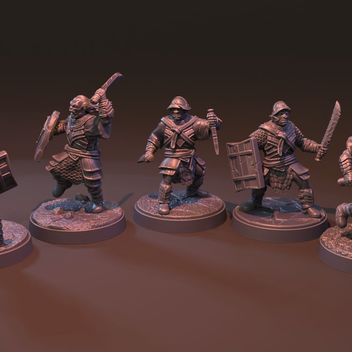 3D Printable Morod-Dor Warriors by Papel 3D