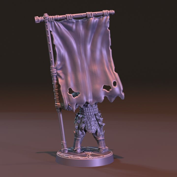 3D Printable Morod-Dor Orc Leader by Papel 3D