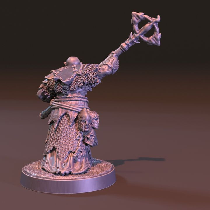 3D Printable Morod-Dor Orc Shaman by Papel 3D