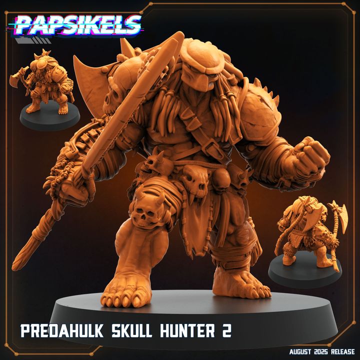 3D Printable PREDAHULK SKULL HUNTER by PAPSIKELS MINIATURES
