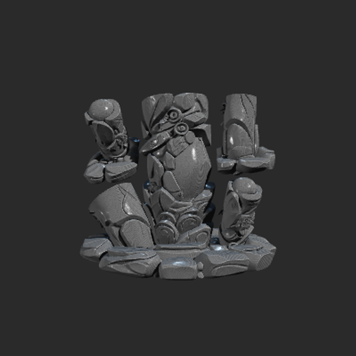 3D Printable 3D Printable Fantasy Stone Altar STL by WarForge