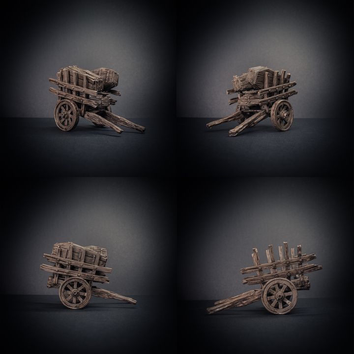 3D Printable Death Cart Playset by Knucklebones Miniatures