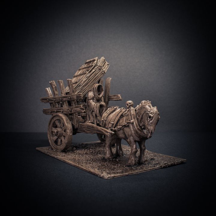 3D Printable Death Cart Playset by Knucklebones Miniatures