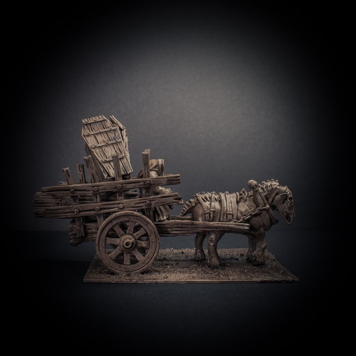 3D Printable Death Cart Playset by Knucklebones Miniatures