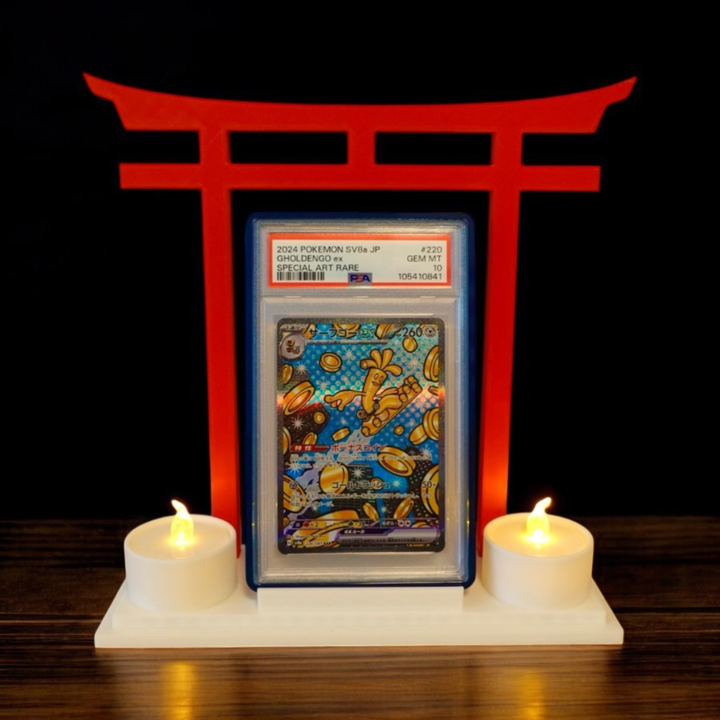 3D Printable Slab Shrine – Display for Graded Cards by MysticMesh3D