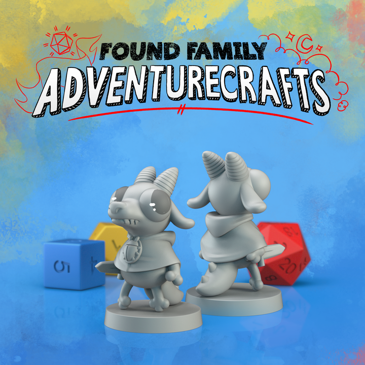 3D Printable Might Team Pawn: Kobold Scout by Found Family Adventurecrafts