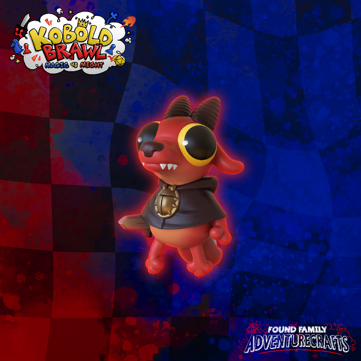 3D Printable Might Team Pawn: Kobold Scout by Found Family Adventurecrafts