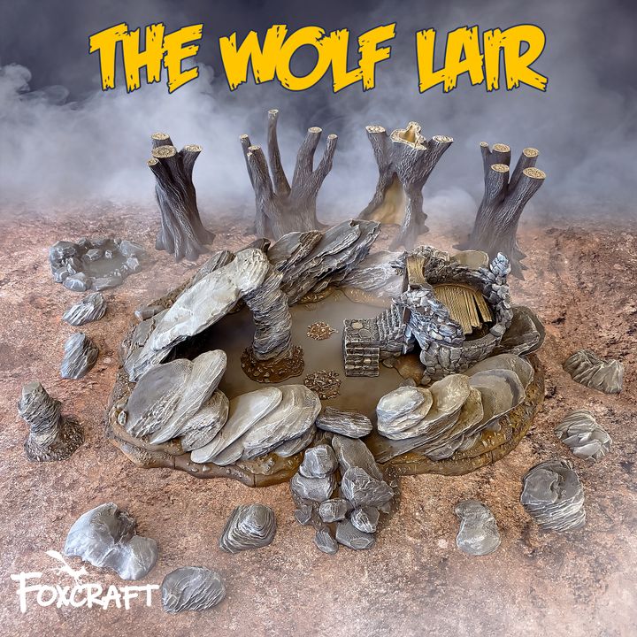 3D Printable The Wolf Lair by FoxCraft Creations