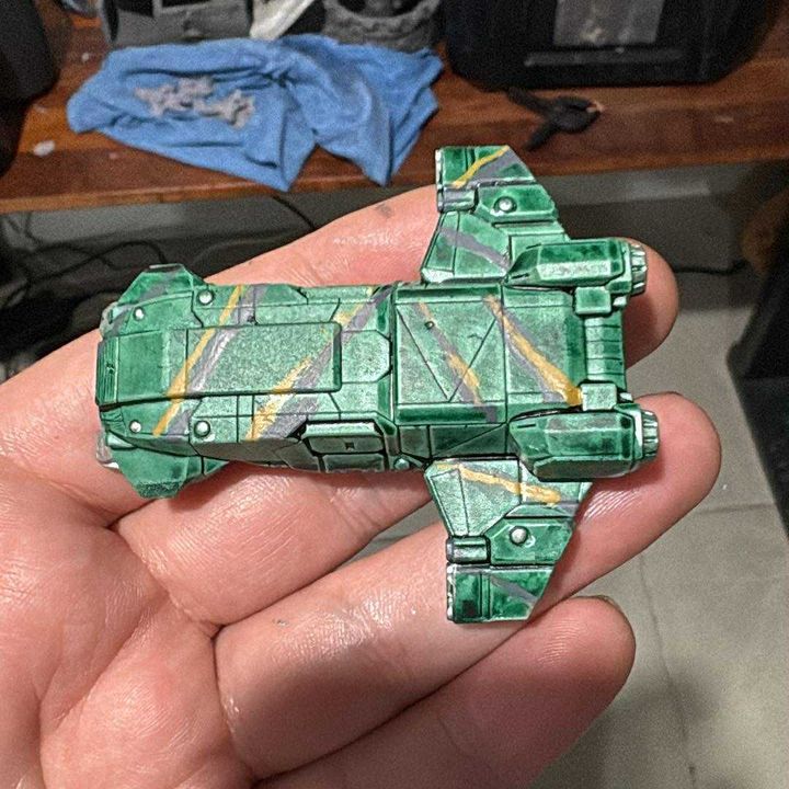 3D Printable 6mm scale Cervantes transport, tabletop games, miniatures ...