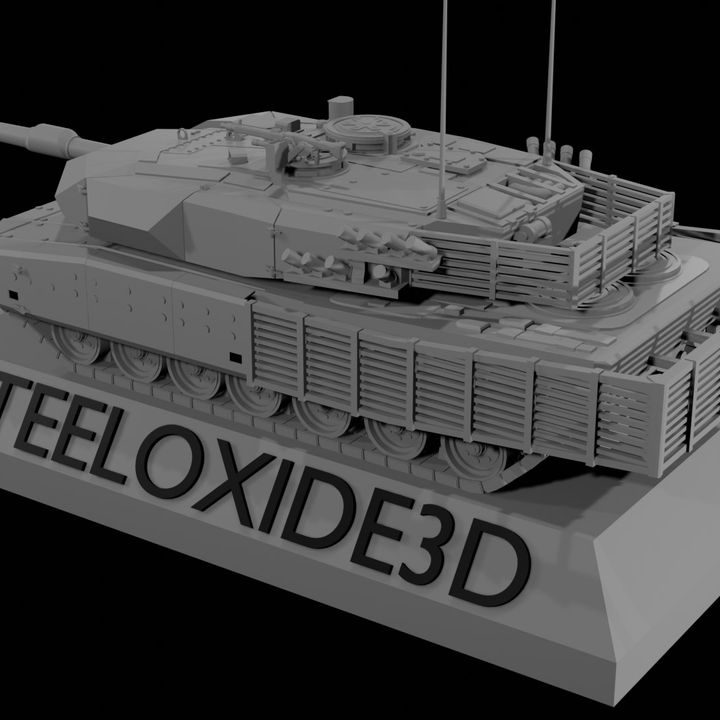 3D Printable Leopard 2 Evolution by STEELOXIDE3D