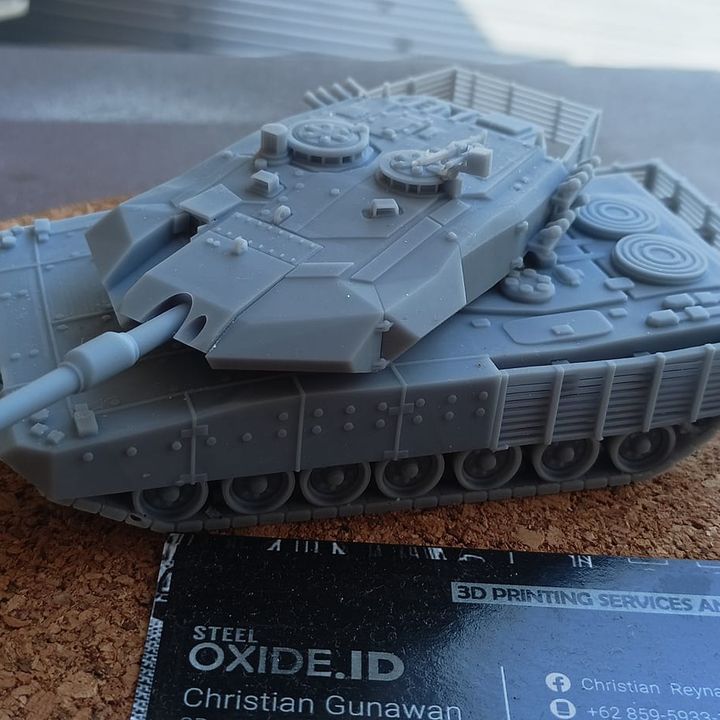 3D Printable Leopard 2 Evolution by STEELOXIDE3D